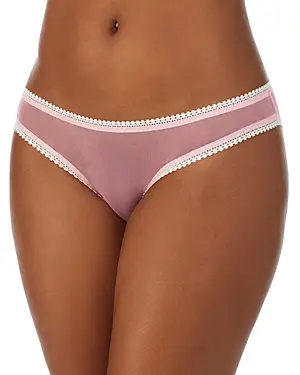 ON GOSSAMER Mesh Hip Bikini Softcoral