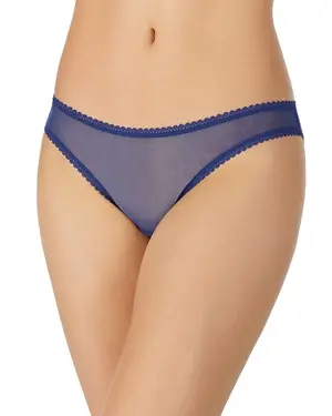 ON GOSSAMER Mesh Hip Bikini Twilight Blue