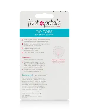FOOT PETALS Technogel With Softspots Tip Toes Cushions