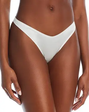FLEUR DU MAL Luxe Thong Ivory