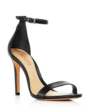 Schutz Leather Heeled Sandals