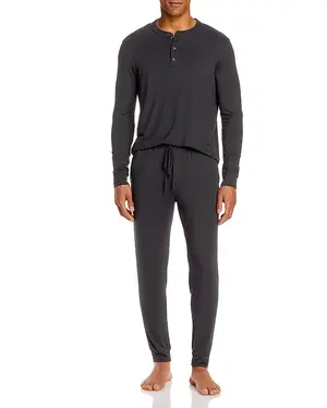 Eberjey Henry Pajama Set Charcoal Heather