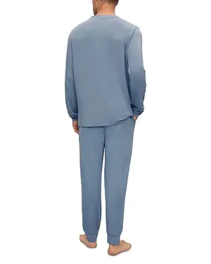 Eberjey Henry Pajama Set Faded Denim