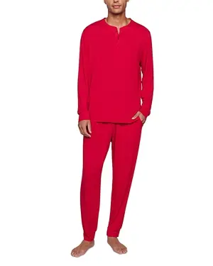 Eberjey Henry Pajama Set - Holly Red