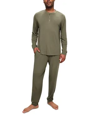 Eberjey Henry Pajama Set Moss