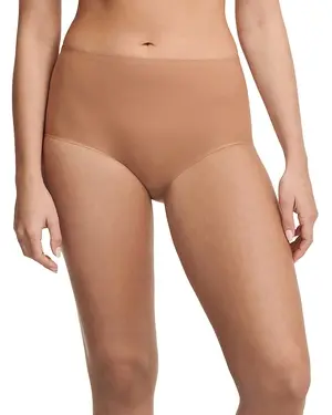 Chantelle Soft Stretch One-size Seamless Briefs Coffee Latte