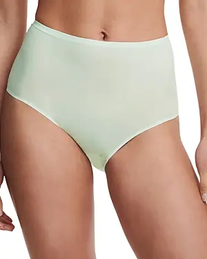 Chantelle Soft Stretch One-size Seamless Briefs Green Lily