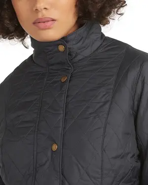 Barbour Flyweight Cavalry Quilted Jacket - Navy/navy