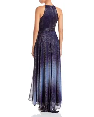 Aqua Metallic Ombre Gown Exclusive - Navy/peri