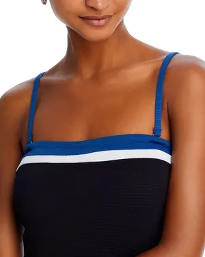 Tommy Bahama Island Cays Color Block Bandeau Tankini Top