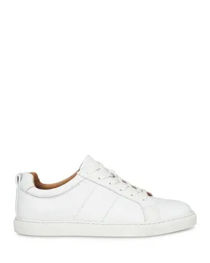 Whistles Koki Lace Up Leather Sneakers - White