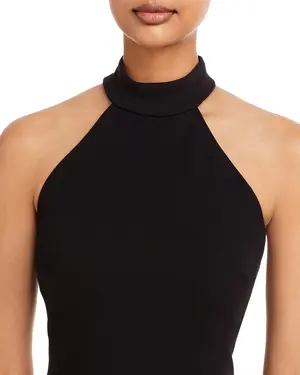 Aqua Halter Neck Gown Exclusive