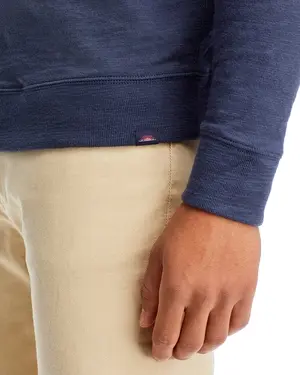 Faherty Brand Slub Cotton Hoodie - Blue Night