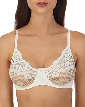 Le Mystère Lace Allure Unlined Underwire Demi Bra Butter Cream