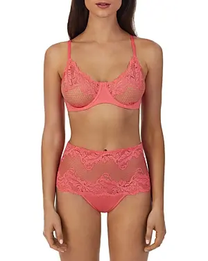 Le Mystère Lace Allure Unlined Underwire Demi Bra Sweet Coral