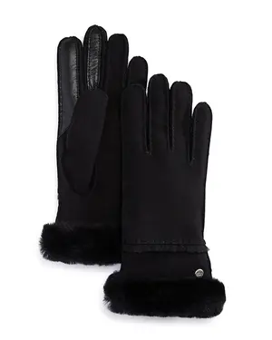 UGG Shearling Tech Gloves - Black