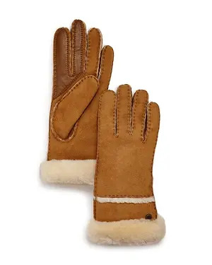 UGG Shearling Tech Gloves - Chestnut