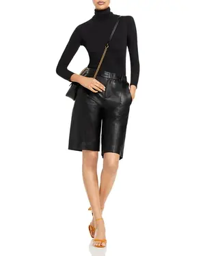 Vince Essential Long Sleeve Turtleneck - Black