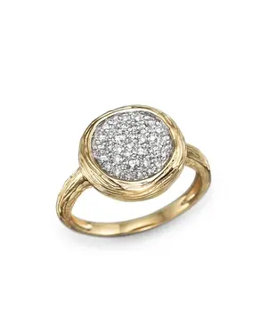 Bloomingdale'S Diamond Circle Statement Ring - Gold