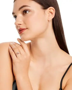 Bloomingdale'S Diamond And Tsavorite Panther Ring In 14k Rose