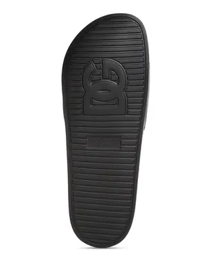 Dolce & Gabbana Saint Barth Logo Slides - Black/white
