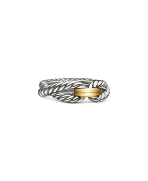 David Yurman Cable Loop Band Ring, 7mm - Gold/silver