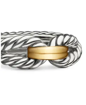 David Yurman Cable Loop Band Ring, 7mm - Gold/silver