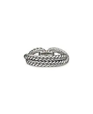 David Yurman Cable Loop Band Ring, 7mm - Gold/silver