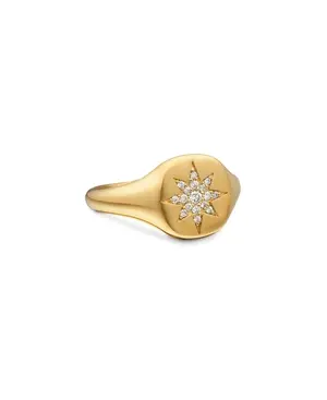 David Yurman Cable Collectibles Compass Mini Ring - White/gold
