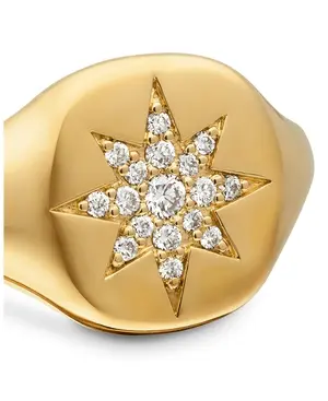 David Yurman Cable Collectibles Compass Mini Ring - White/gold