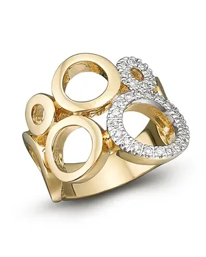 Bloomingdale'S Circular Diamond Ring - White/gold
