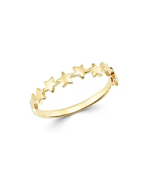 MOON & MEADOW Multi-star Ring In 14k Yellow - Gold