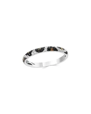 Bloomingdale'S 14k White Gold Diamond Leopard Spot Ring