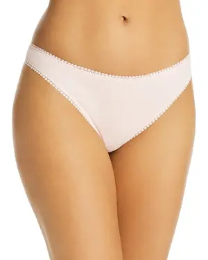 ON GOSSAMER Cabana Cotton Blend Stretch Hip G-string Blush