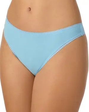 ON GOSSAMER Cabana Cotton Blend Stretch Hip G-string Clear Sky