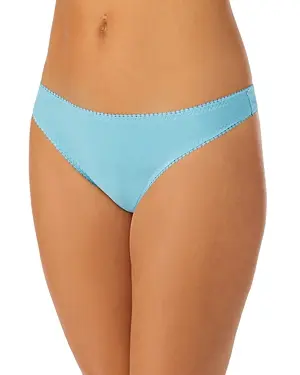 ON GOSSAMER Cabana Cotton Blend Stretch Hip G-string Turquoise Sea