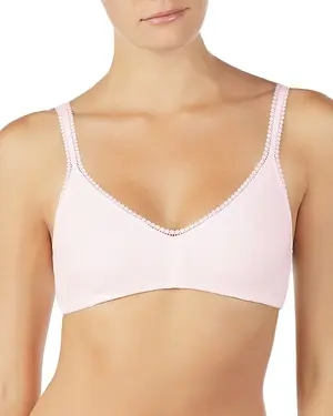 ON GOSSAMER Cabana Cotton Blend Stretch Bralette Blush