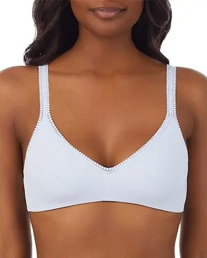 ON GOSSAMER Cabana Cotton Blend Stretch Bralette Light Breeze