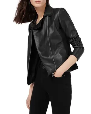 Emporio Armani Lamba Leather Biker Jacket