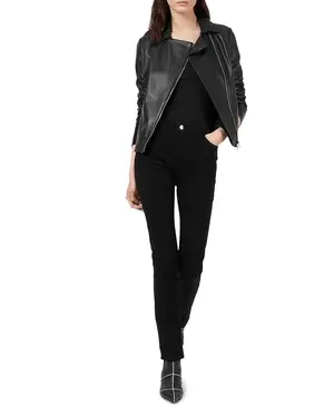 Emporio Armani Lamba Leather Biker Jacket