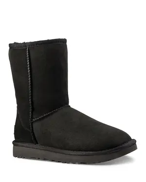 UGG Classic Ii Short Shearling Boots - Black