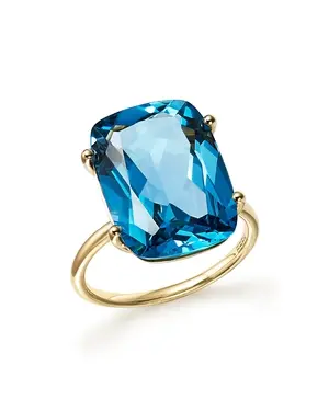 Bloomingdale'S London Blue Topaz Ring - Blue/gold