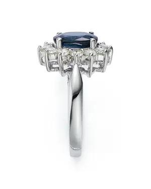 Bloomingdale'S Sapphire And Diamond Statement Ring