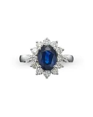 Bloomingdale'S Sapphire And Diamond Statement Ring