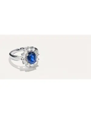 Bloomingdale'S Sapphire And Diamond Statement Ring
