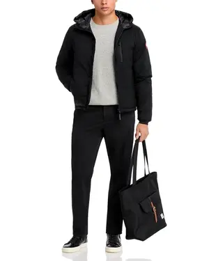 Canada Goose Lodge Packable Hooded Down Jacket - Black