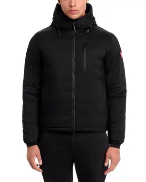 Canada Goose Lodge Packable Hooded Down Jacket - Black