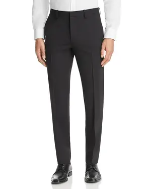 Theory Mayer Wool Tailored Slim Fit Suit Pants - Deep Black