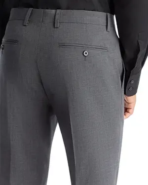 Theory Mayer Wool Tailored Slim Fit Suit Pants - Medium Charcoal