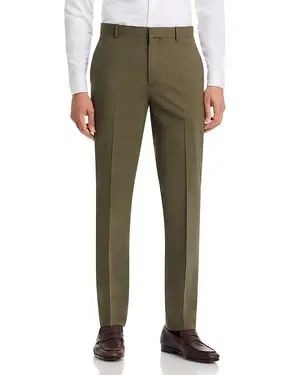 Theory Mayer Wool Tailored Slim Fit Suit Pants - Tarmac